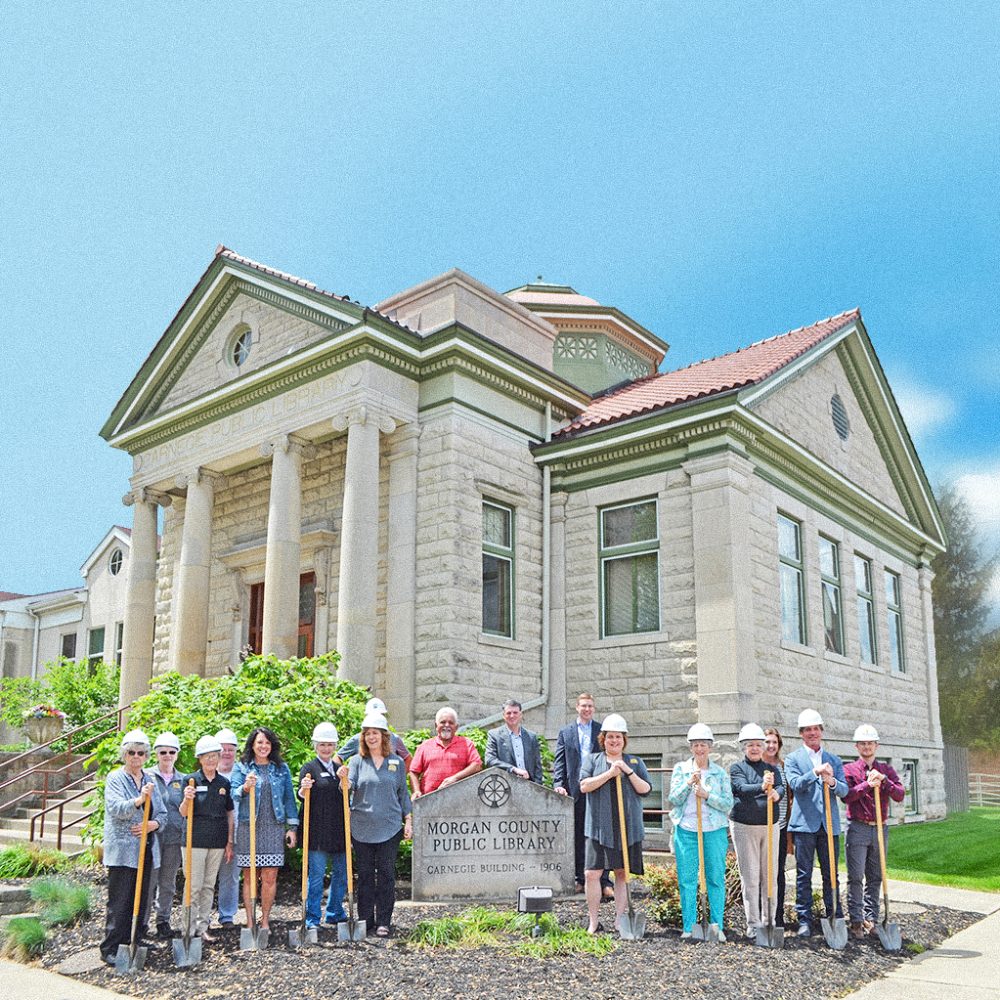 Morgan County Public Library Ground Breaking - krM Architecture+